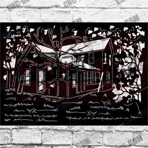 Old Barn And Trees View DXF CNC Cut Files