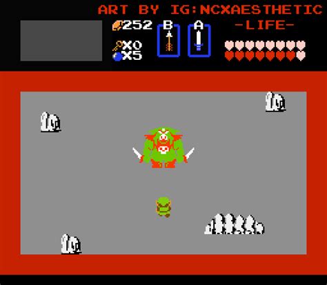 Oot Link Vs Ganon Nes Style Rzelda