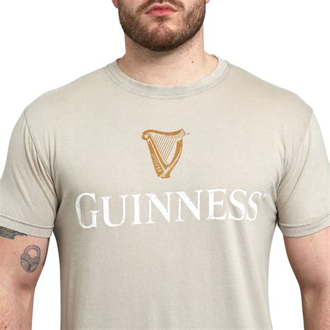 Guinness Trademark Label T Shirt Beige Guinness Webstore Us