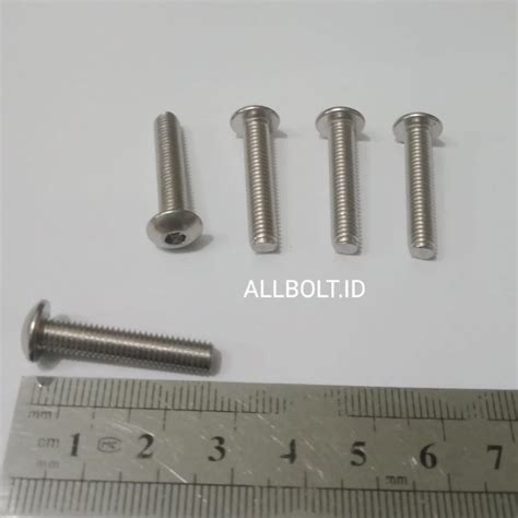 Jual Baut L Button Stainless 85mm X 25mm 2 Biji Shopee Indonesia