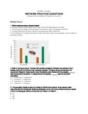 BIOB50 Summer2020 MidtermPracticeQuestions Pdf BIOB50 Ecology MIDTERM PRACTICE QUESTIONS