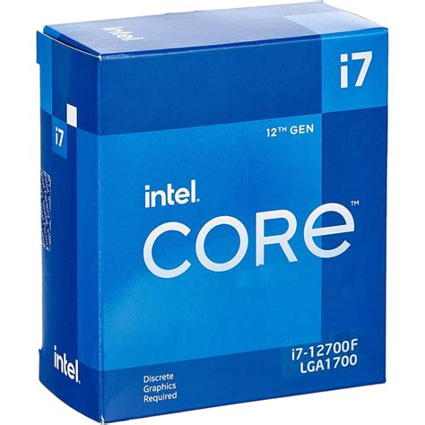 Intel Core I7 12700f Desktop 12th Gen Processor Lga1700 12 Cores 8p 4e 20 Threads Up To 4 9