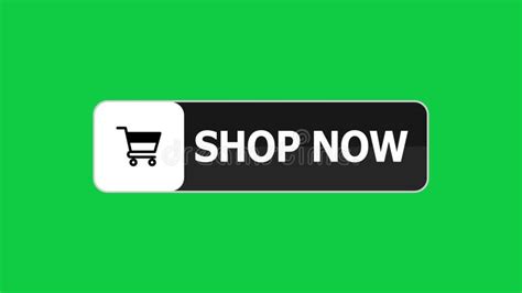 Green Screen Animation Shop Now Button With Pointer Simple Animation