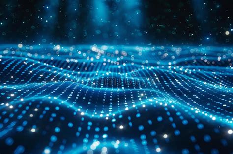 Digital Image Of Digital Data Technology Background With Binary Code