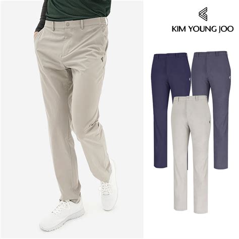 핫딜 김영주 남성 골프웨어 봄 여름 에스텔 오비 스판 일자 팬츠 나일론 스포츠 기능성 바지 딜팡 골프용품 전문쇼핑몰