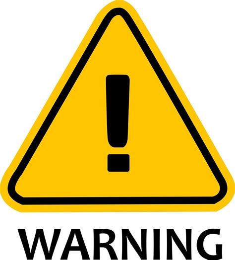 Warning And Caution Exclamation Mark Icon Isolated On Yellow Triangle Triangle Sign