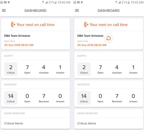 Android ダッシュボードを表示する Android Cloud 向け Opsgenie アプリ Atlassian サポート
