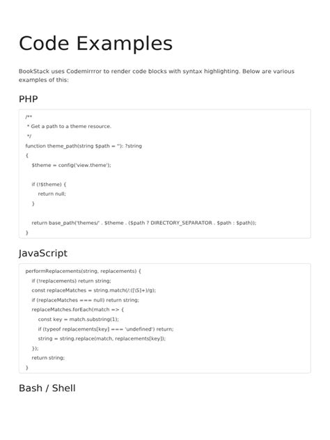 Code Examples Pdf