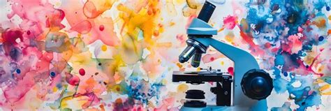 Colorful Abstract Microscope View Premium Ai Generated Image