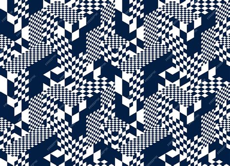 Premium Vector Seamless Cubes Vector Background Rhombus And Triangles Boxes Repeating Tile