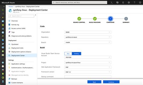 Desplegar Una Web App Con Symfony En Azure App Service Linux Return GiS