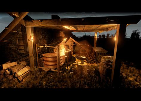 Viking Long House Blacksmiths Hut By Htannerhartman On Deviantart