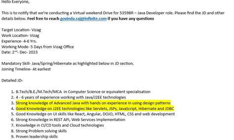 javadeveloper techinnovation careeropportunity… sree pada rao