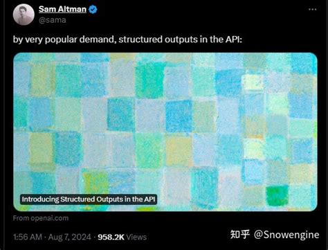 程序员的福音来了！openai的api升级，让json输出精准到100！ 知乎