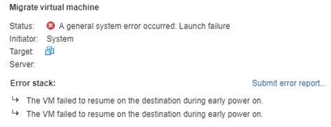 VMotion Launch Failure Virtual Ramblings