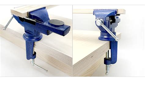 아이베란다 회전형 탁상바이스 클램프 70mm Sa 아이베란다 공식몰 Diy목공자재