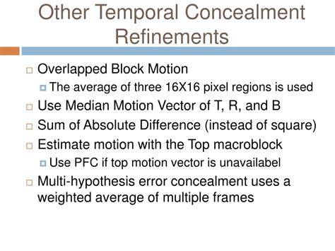 Ppt Error Concealment Powerpoint Presentation Free Download Id2392511