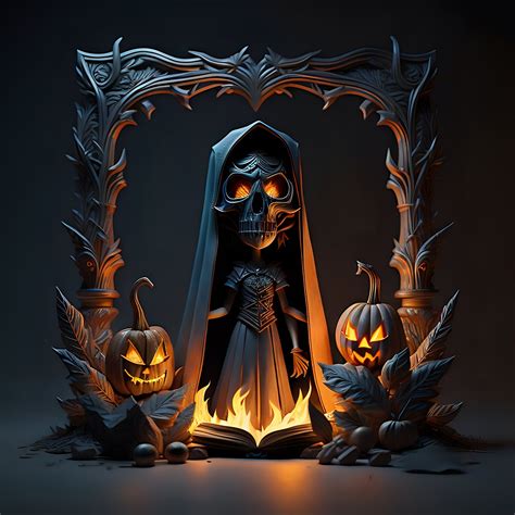 Download Ai Generated Halloween Skeleton Royalty Free Stock