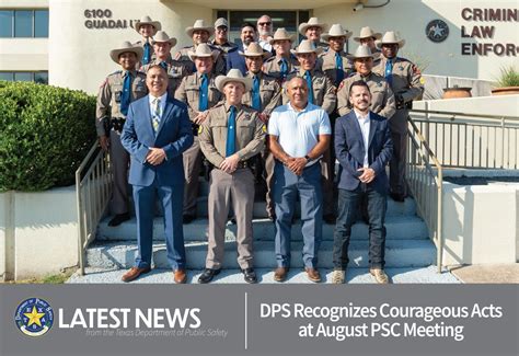 Latest News Dps Recognizes Courageous Acts At August Psc Meeting