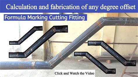 Calculation And Fabrication Of Any Degree Offset Any Degree Offset Fabrication Pipe Offset