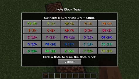 Note Block Tuner Minecraft Mod
