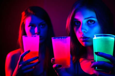 Premium Ai Image Two Attractive Young Women Meeting Up In A Pub