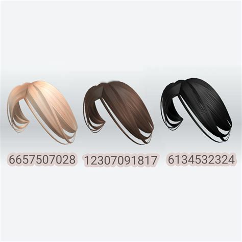 𝐑oblox 𝐁angs 𝐂odes Brown Hair Id Black Hair Roblox Brown Hair Roblox