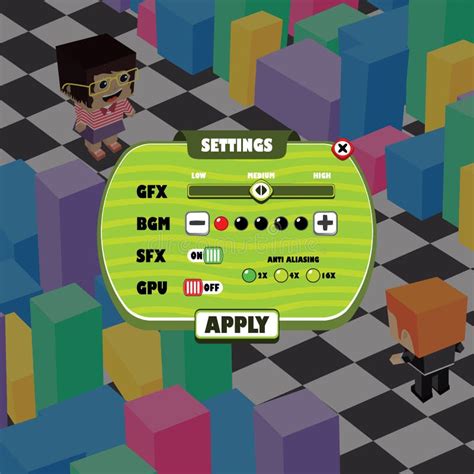 Game Ui Menu Application Mobile App Stock Vector Illustration Of Menu Online 147636056