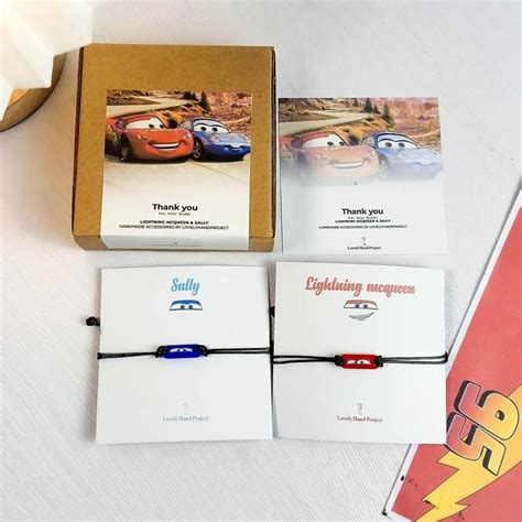 Gelang Mcqueen And Sally Cars Serut Tali Waterproof Adjustable Model Mata