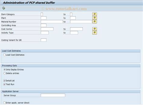 CKSBX SAP Tcode Administration Shared Buffer Transaction Code