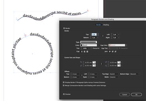 Paragraph Borders And Shading With Text On Path Adobe InDesign