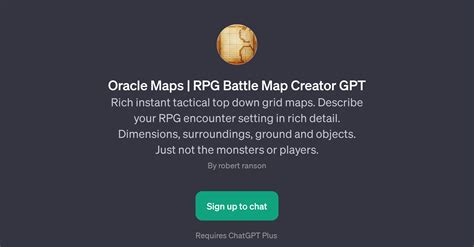 Oracle Maps Rpg Battle Map Creator Gpt Rpg Map Generation Taaft