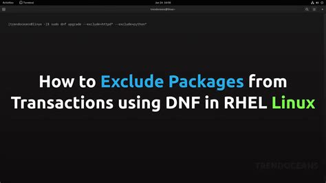 How To Exclude Packages From Transactions Using Dnf In Rhel Linux