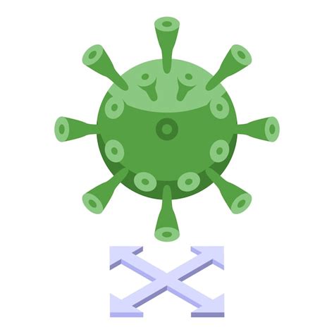 Premium Vector Green Virus Bacteria Icon Isometric Vector New Model