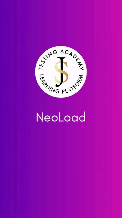 Neoload Performance Testing Js Testing Academy Youtube