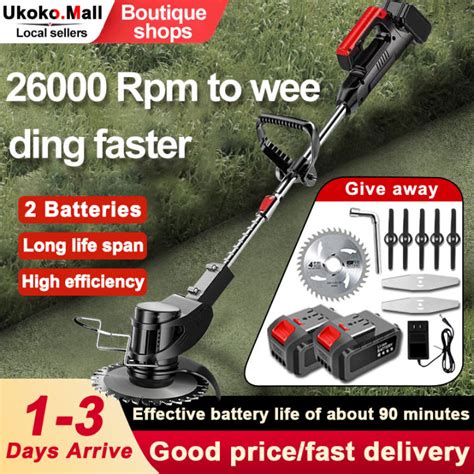 Cordless Lawn Mower Rechargeable Portable Electric Grass Cutter 24v48v Lithium Battery Lawn