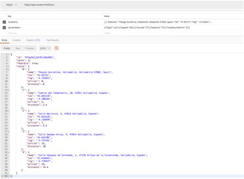 Multiple Rounds Request Api Routexl Support