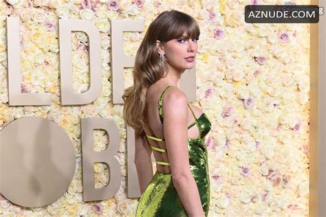 Taylor Swift Sexy Stuns In An Alluring Green Dress At The 81st Annual Golden Globe Awards Aznude