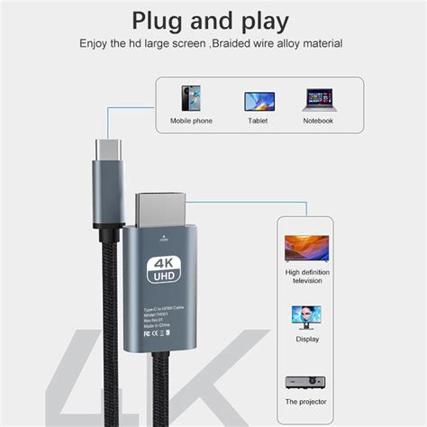 Samsung Usb C 3 1 轉 Hdmi 4k 適配器電纜 C 型轉 Hdmi 電纜 適用於 Macbook 三 蝦皮購物