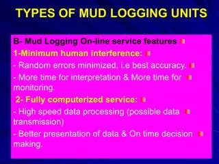 Mud Logging Theory Lag Calculatios Responsibility Ppt