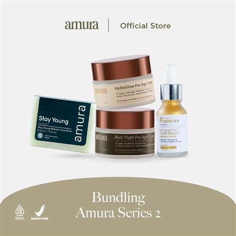 Bundling Amura Series 2 Serum Face Wash Day And Night Cream Amura Beauty Care