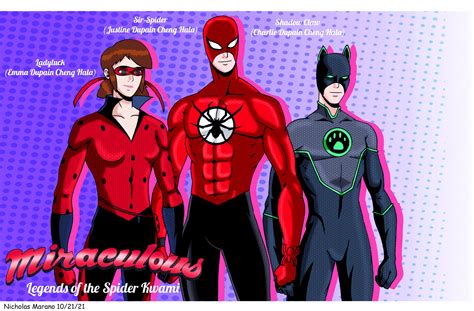Miraculous Legends Of The Spider Kwami New Heroes By Nicholasnrm123 On