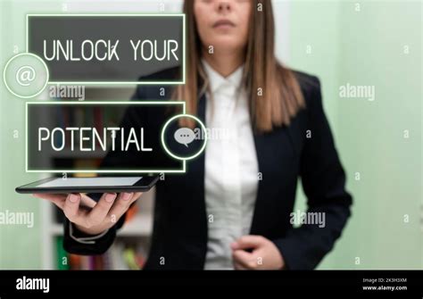 Handwriting Text Unlock Your Potential Business Approach Maximize The