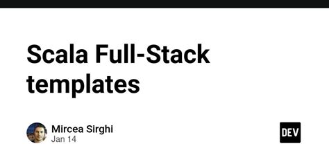 Scala Full Stack Templates Codingcatdev