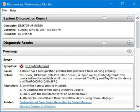 Health Report Is Not Available In Windows 11 10