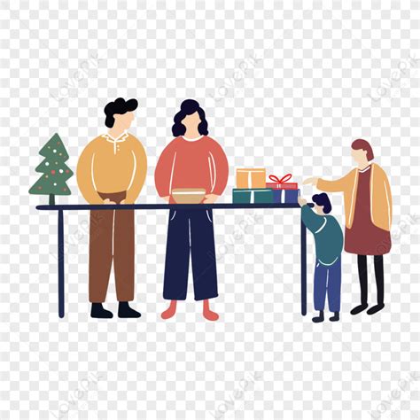 크리 에이 티브 크리스마스 일러스트 축하 선물 상자 그림table붉은 색 Png 일러스트 무료 다운로드 Lovepik