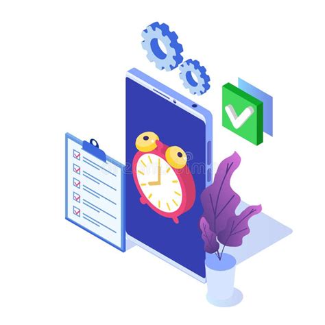 Time Management Concept Business Scheduling App Stock Vector Illustration Of Employee Time Management Concept Business Scheduling App Stock Vector Illustration Of Employee