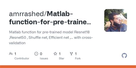 Github Amrrashedmatlab Function For Pre Trained Models With Cross Validation Matlab Function