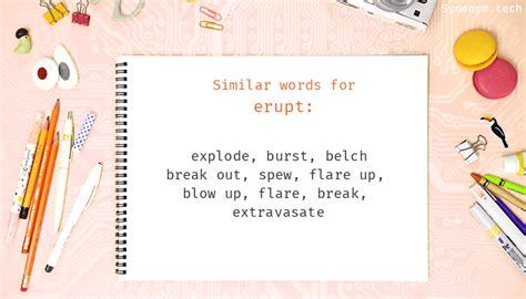 Erupt Synonyms And Related Words What Is Another Word