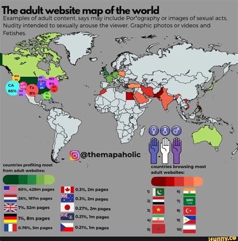 The Adult Website Map Of The World Examples Of Adult Content Says May Include Por Ography Or